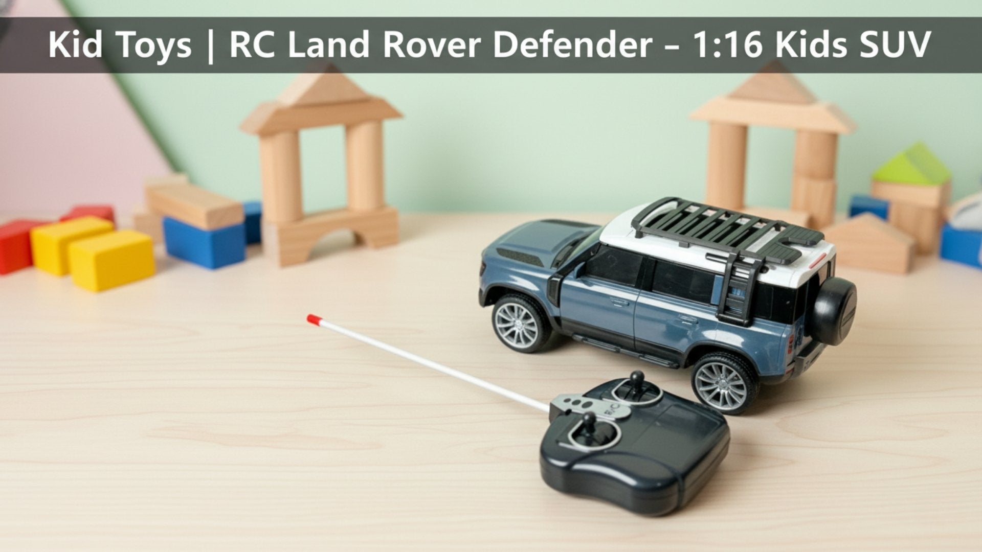 RC Land Rover Defender 1:16 Kids SUV – Rechargeable Off-Road RC Car ...